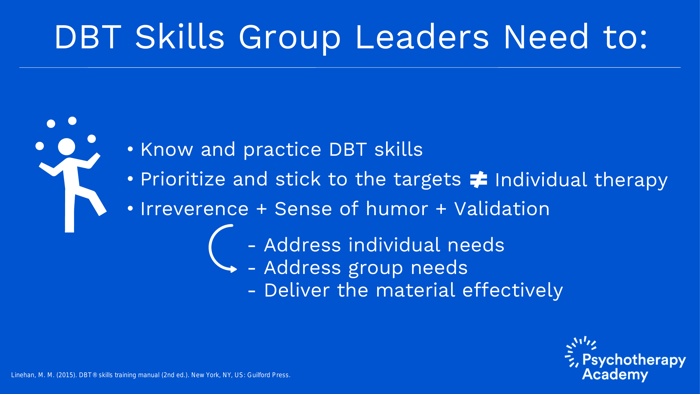 Addressing Potential Problems in DBT Skills Group Sessions ...
