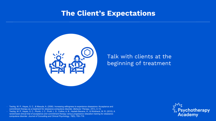 The Therapist Role in ACT for OCD - Psychotherapy Academy