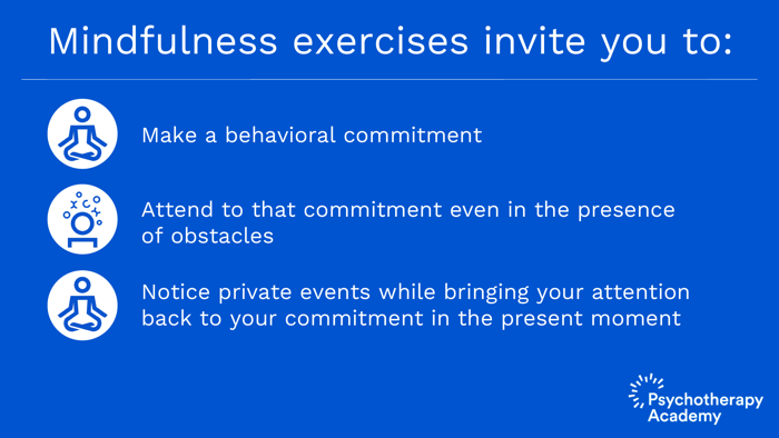 Contact With the Present Moment in ACT: Mindfulness Skills and ...